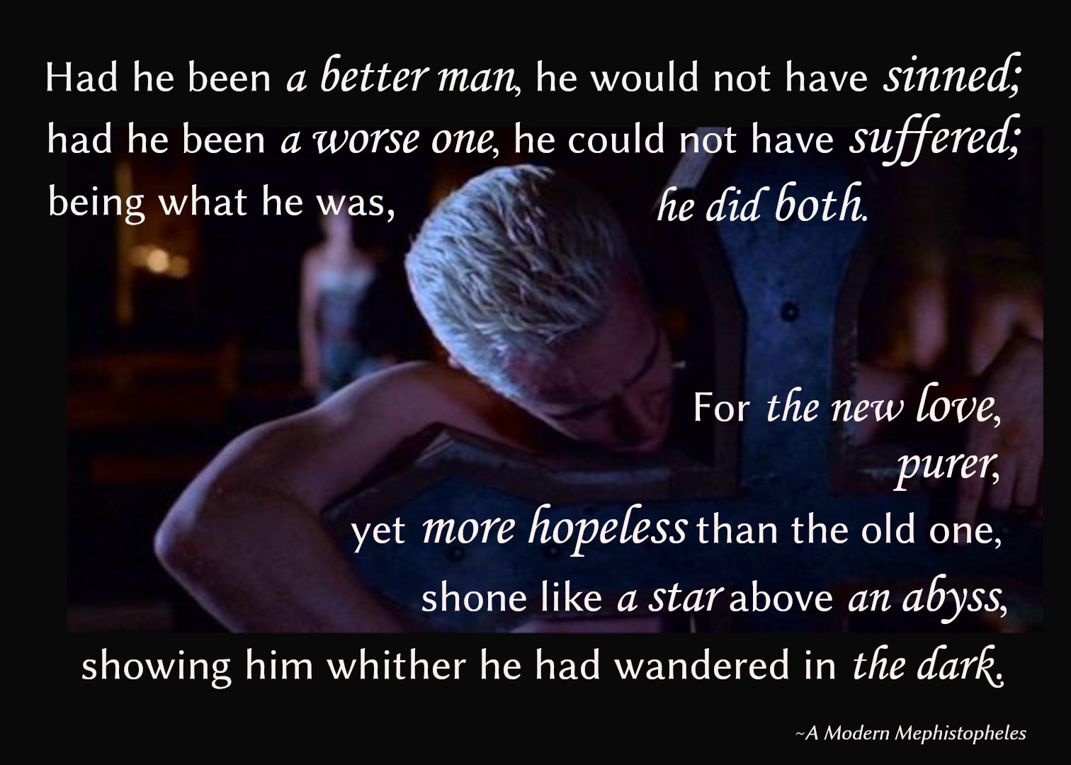 “being what he was” – Fictitiously Yours